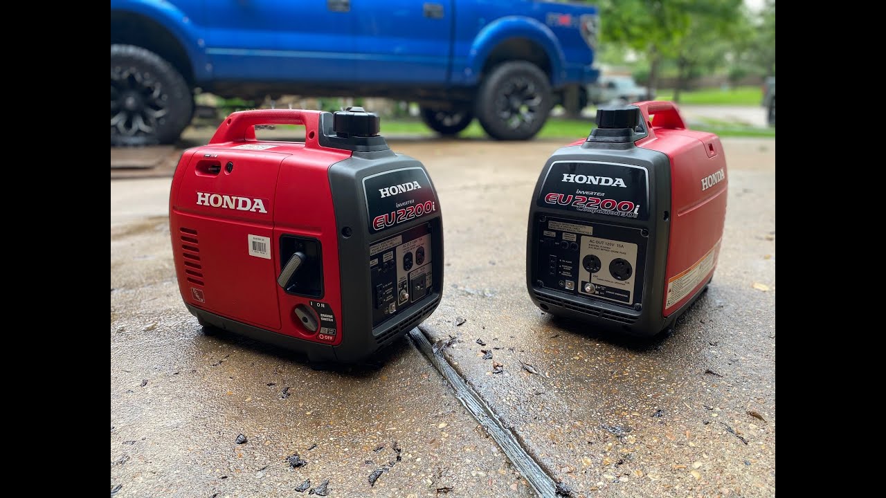 Honda EU2200i V.S. Honda EU2200i Companion Generator - YouTube