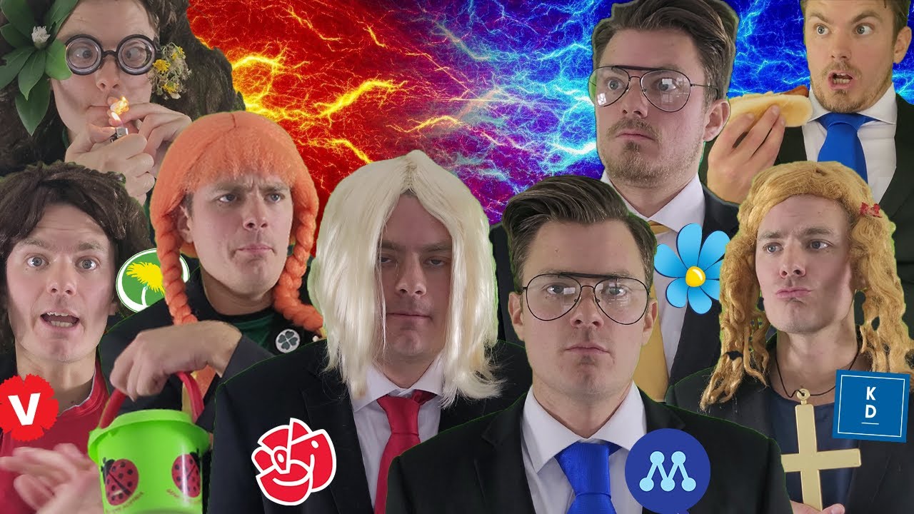 Parodi på alla Partiledare (Valet 2022) - YouTube
