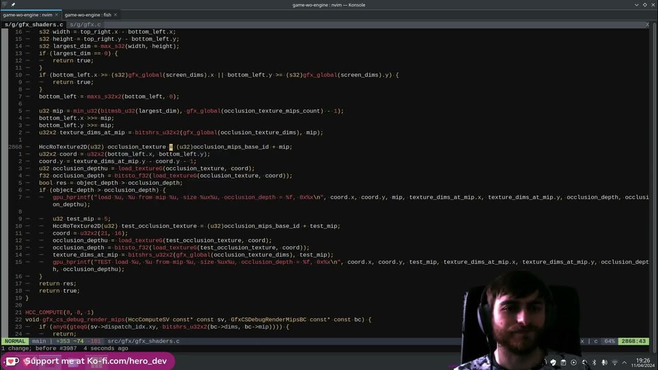 Occlusion Buffer v2 part 4 | Game W/O Engine Day 100 | C | Vulkan | Linux & Windows - YouTube