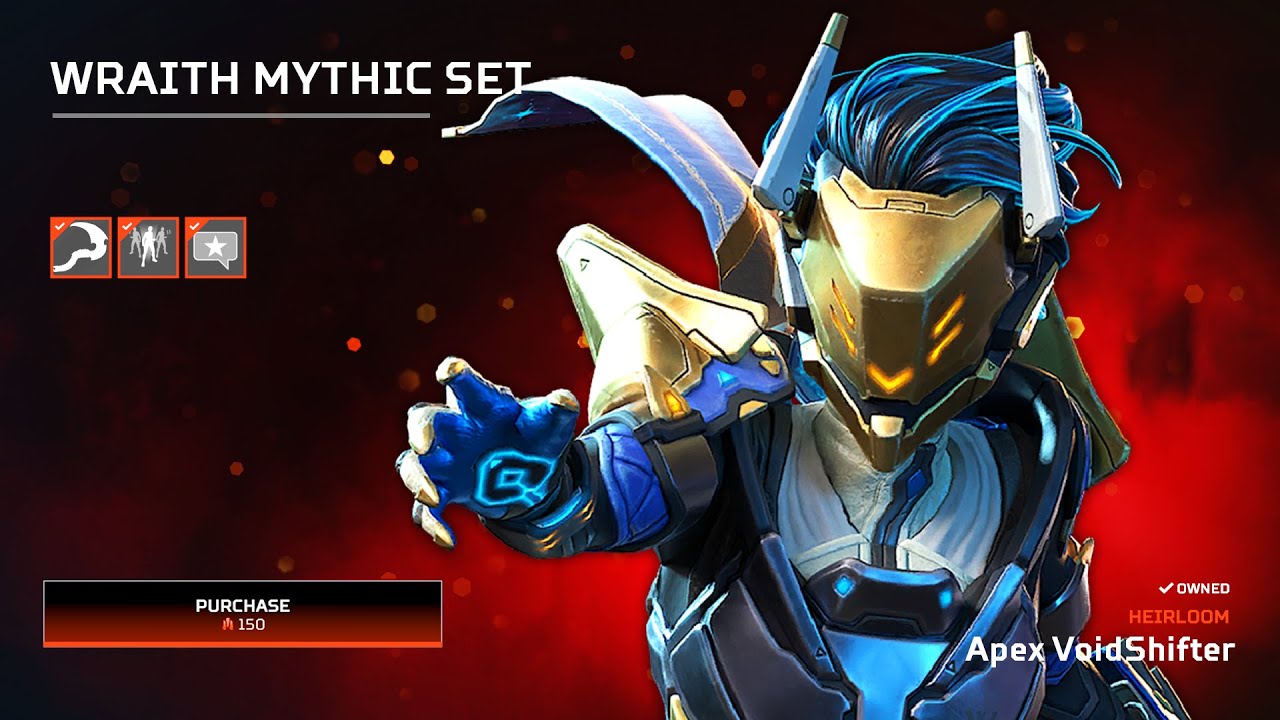 WRAITH MYHTIC SKINS - Apex Legends Season 15 - YouTube