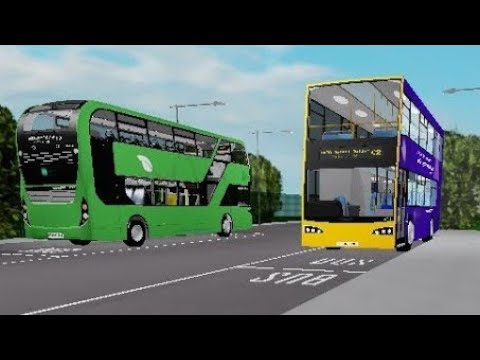 Driving the Dublin Bus Optare Olympus (OP2 = IDPWD Bus) on route C2 ...