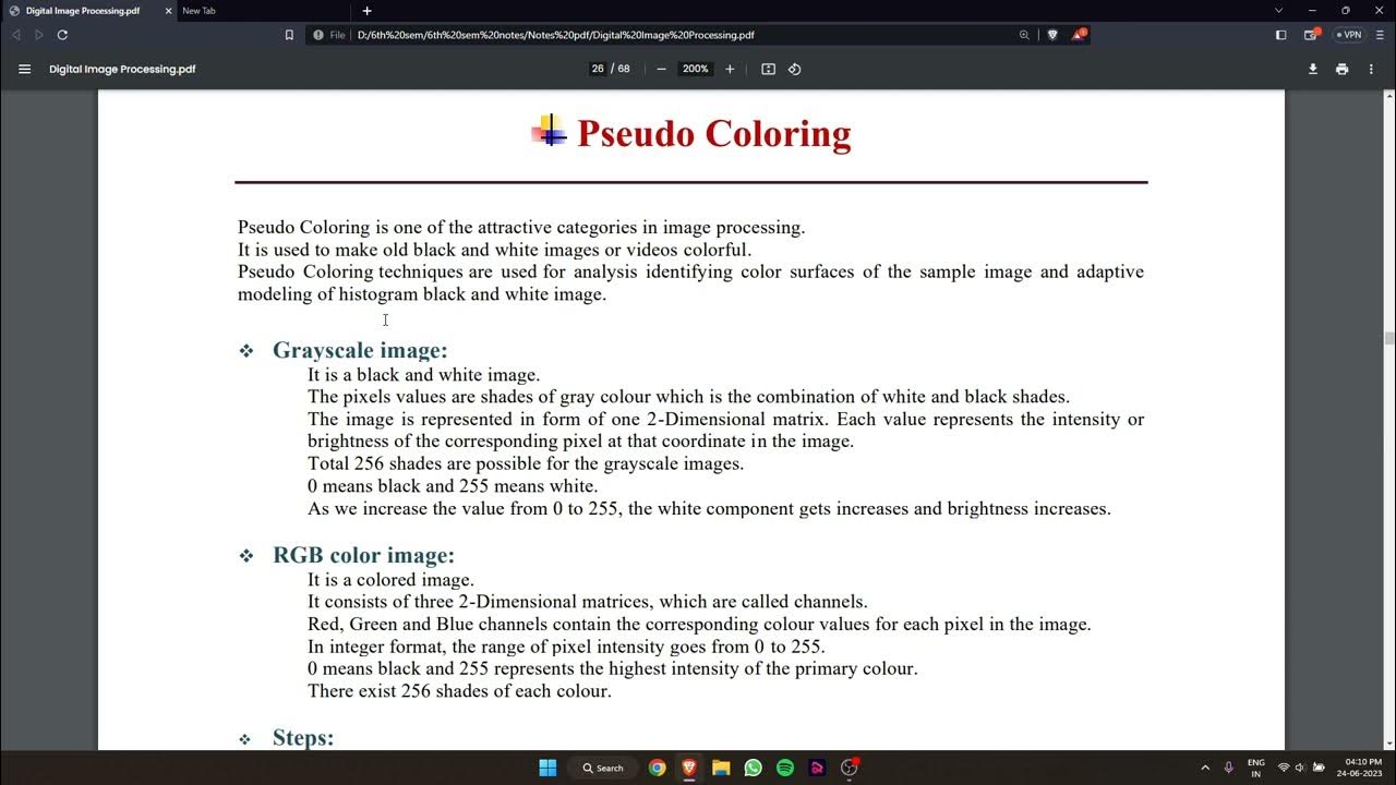 Exploring Pseudo Coloring in Digital Image Processing - YouTube