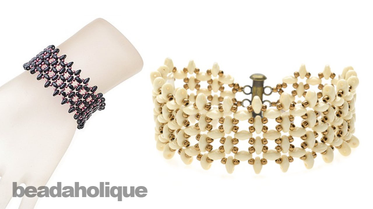 Instructions for the SuperDuo Right Angle Weave Bracelet Kit - YouTube