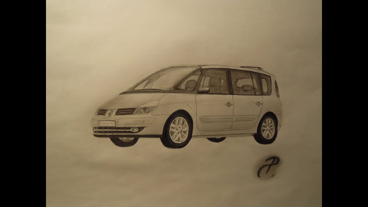 Drawing a car for a friend #1 Renault Espacè - YouTube