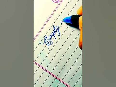 Amazing cursive handwriting ¦¦ cursive handwriting ¦¦ how to write ...