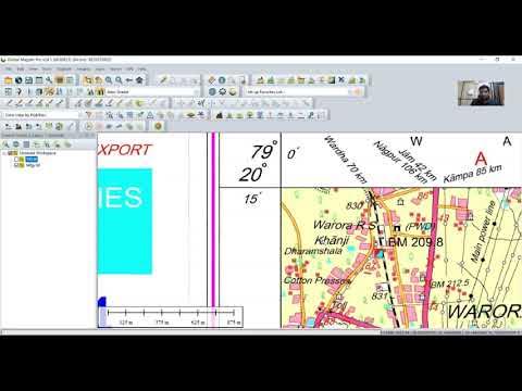 GLOBAL MAPPER SURVEY OF INDIA TOPOSHEET - GEOREFERENCE - YouTube