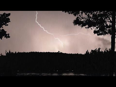 Rain Sounds, Real Thunder Lightning and Thunderstorm - YouTube