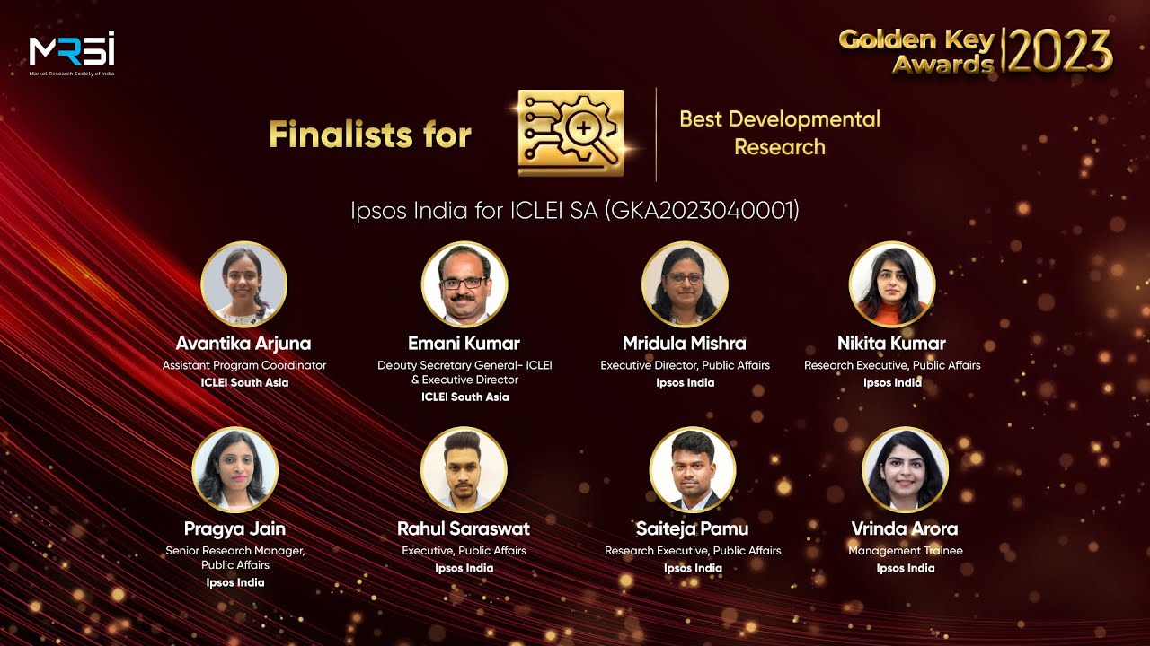 Best Developmental Research - Ipsos India for ICLEI SA - GKA2023040001 ...