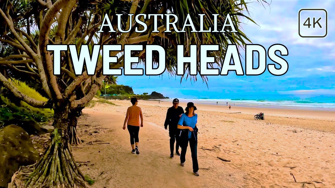 4K | Walking & Looking for Whales | Tweed River Seawall, Point Danger ...