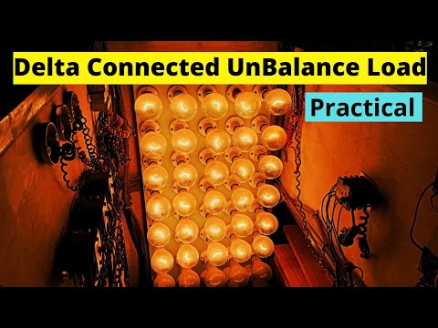 Delta Connected Unbalanced Load Practical | Star Delta Connection 4 ...