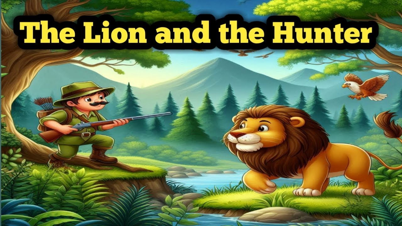 The Lion and the Hunter | Bedtime story for kids | KIDS STORY IN ...