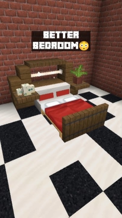Minecraft : How to Build a Better Bedroom | #shorts - YouTube