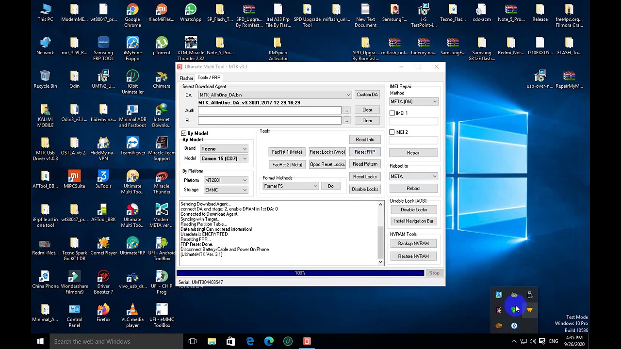 Tecno Camon 15 (CD7) Frp Reset By Umt Tool - YouTube