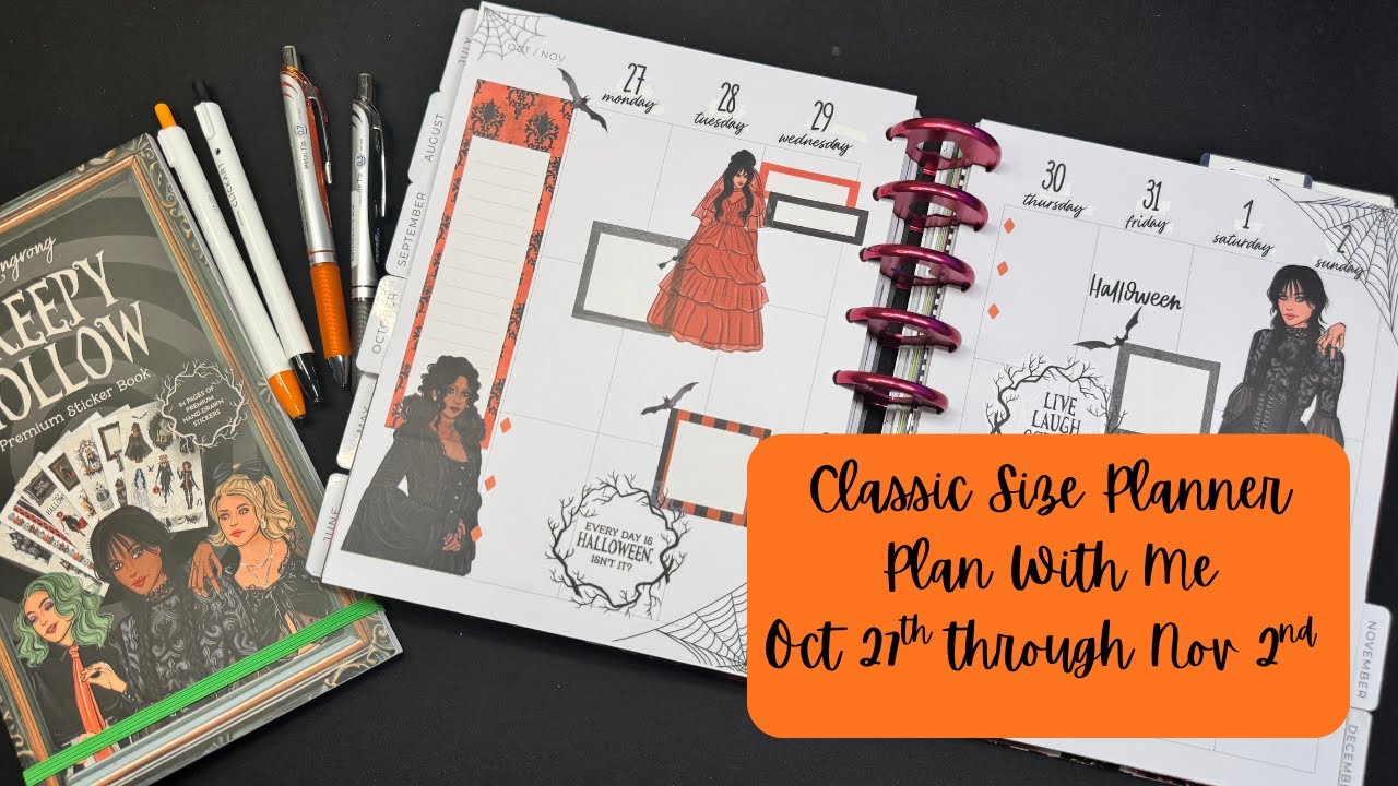 Classic Size Planner | Plan With Me | For the Week of October 27th ...