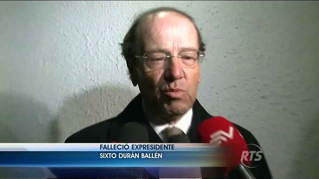 Falleció el expresidente Sixto Durán Ballén en Quito - YouTube