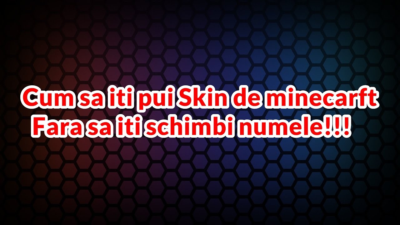 [Tutorial] Cum sati pui skin pe minecraft fara sati schimbi numele ...