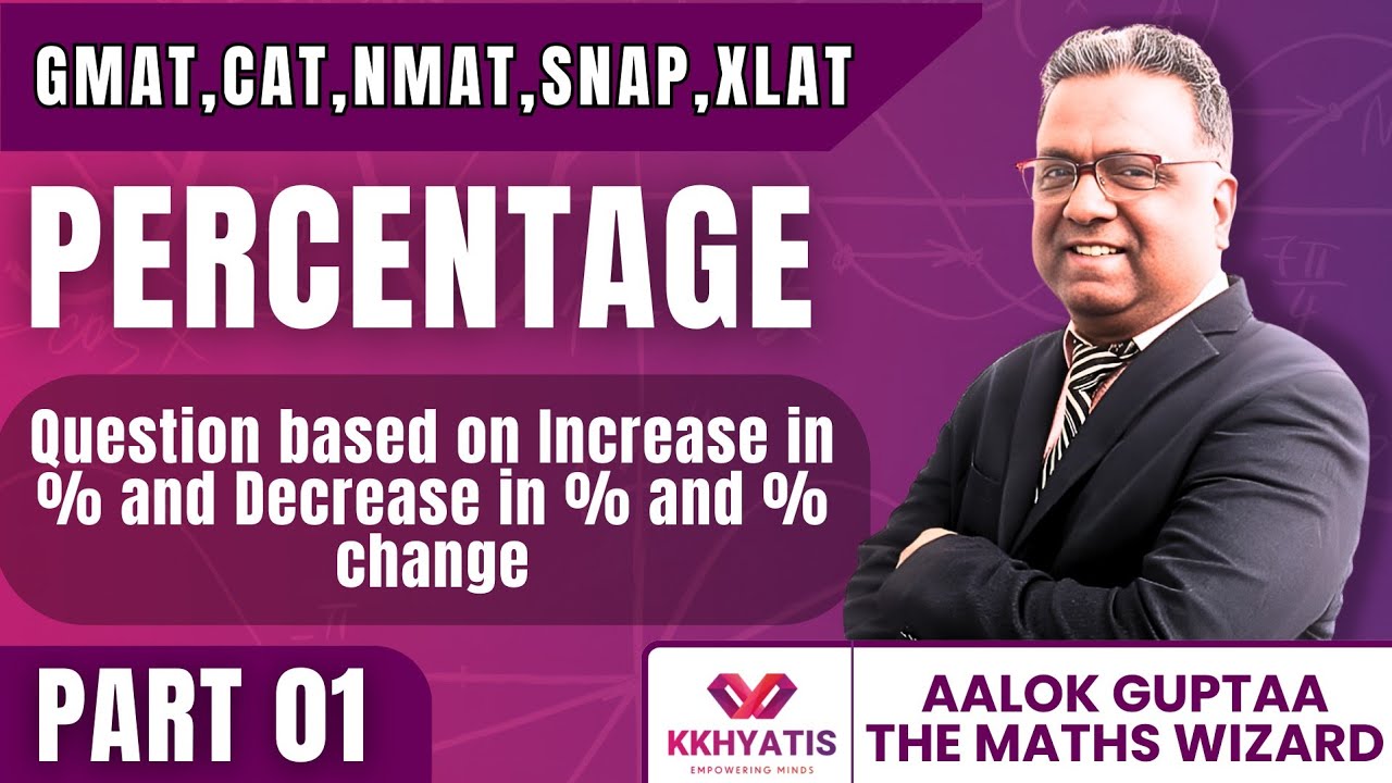 Concept 01: Mastering Percentage Calculations - Increase & Decrease in % - YouTube