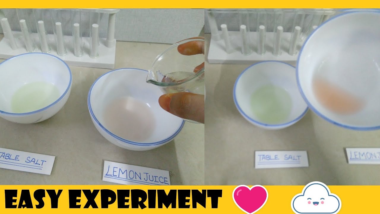 Experiment with Hibiscus petals -Testing few substances whether acidic ...