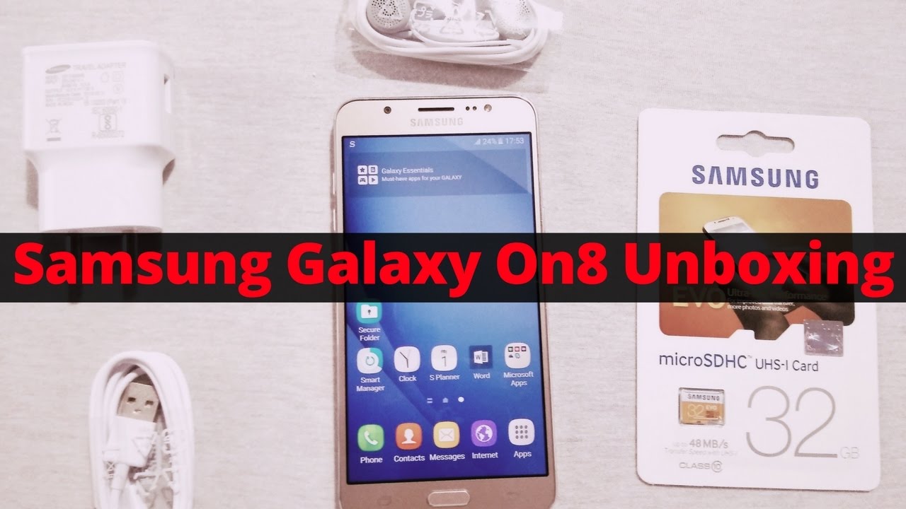 Samsung Galaxy On8 Unboxing & First Look Review - YouTube