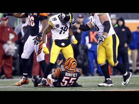 JuJu Smith-Schuster HUGE HIT on Vontaze Burfict HD (2017) - YouTube