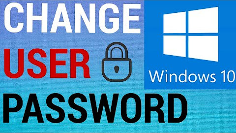 How to change User password on windows 10 - YouTube