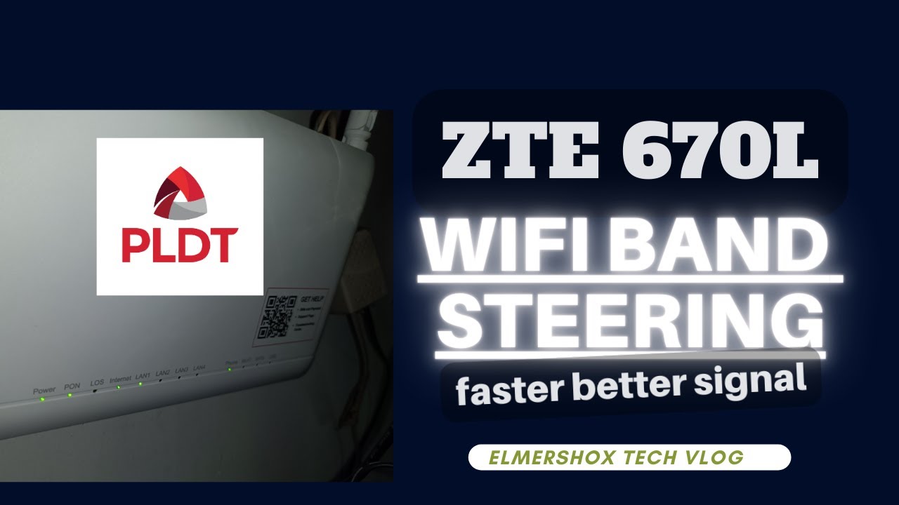 Band Steering PLDT ZTE F670L - YouTube