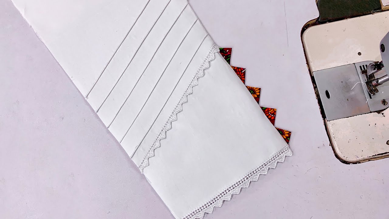 How to Make Pintex Trouser Design - Pintex Trouser bottom design - YouTube