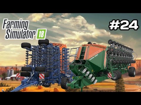 FARMING SIMULATOR 18 Nova semeadeira e cultivador - YouTube
