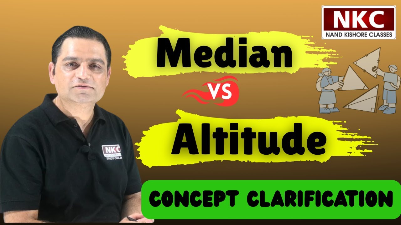 Difference between Median and Altitude | What is Median | What is Altitude| Geometry Basic ...