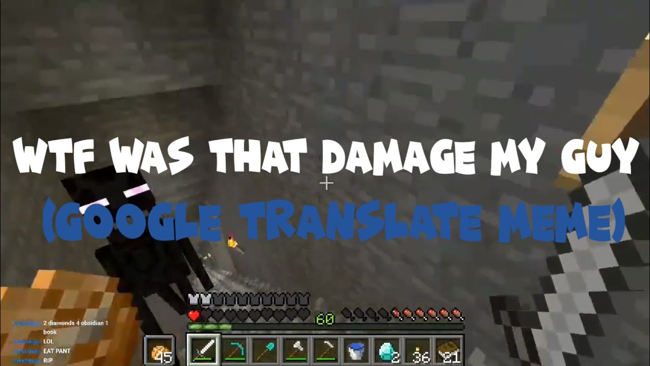 wtf was that damage my guy (Google Translate Meme) - YouTube
