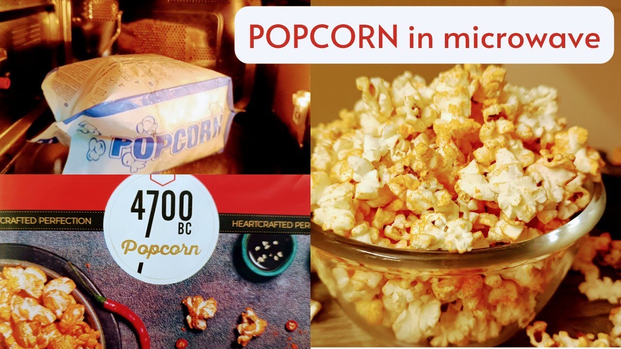 A PVR popcorn 4700 BC popcorn - Barbeque flavor making in microwave# ...