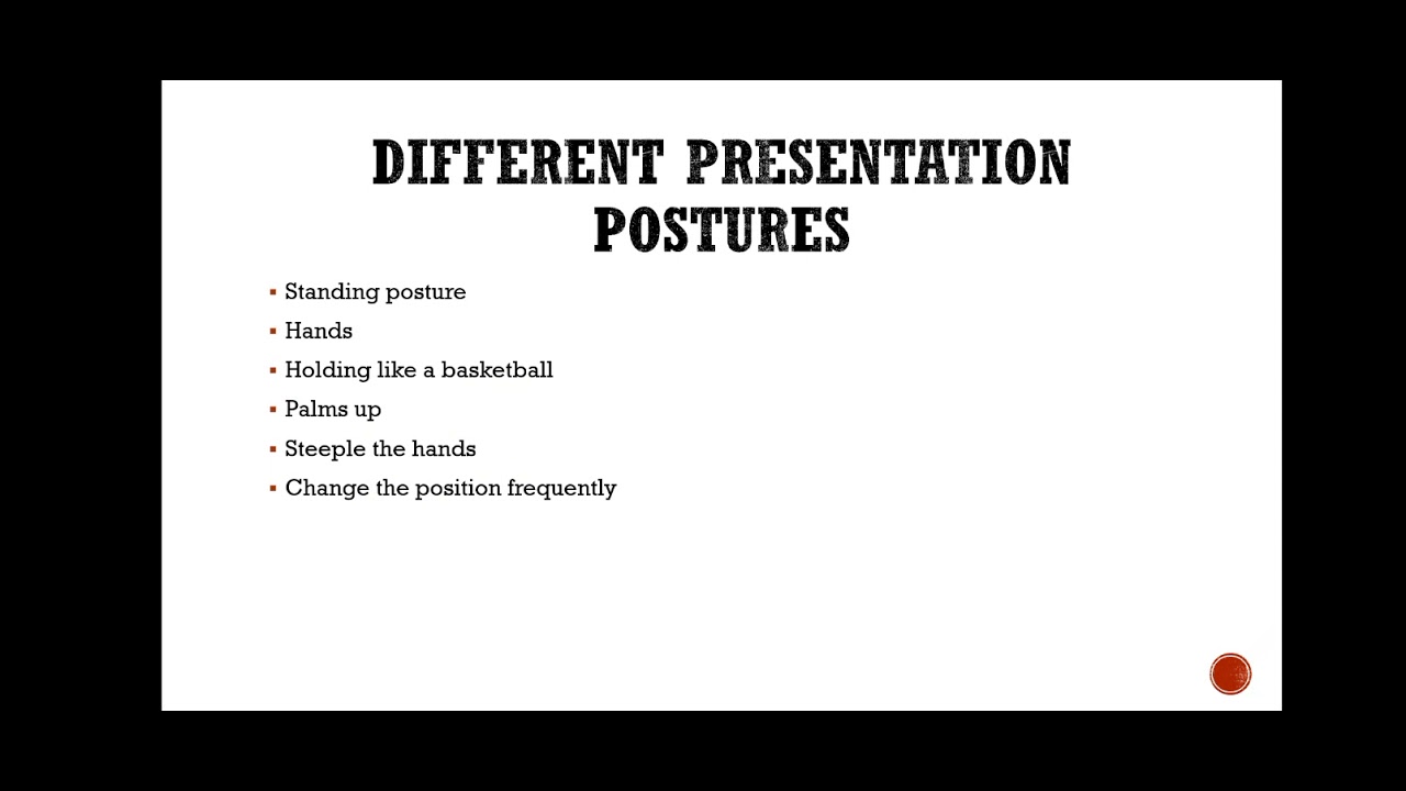 different presentation postures|professional business skills - YouTube