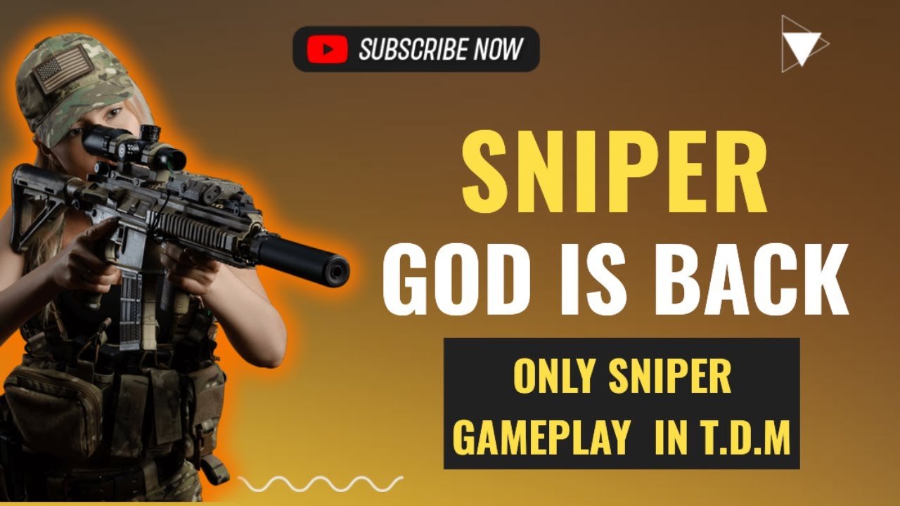 SNIPER GOD IS BACK | Only Sniper Challenge In TDM 💥 - YouTube
