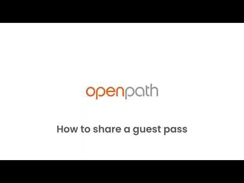 How to Share a Guest Pass using the Openpath Mobile App - YouTube