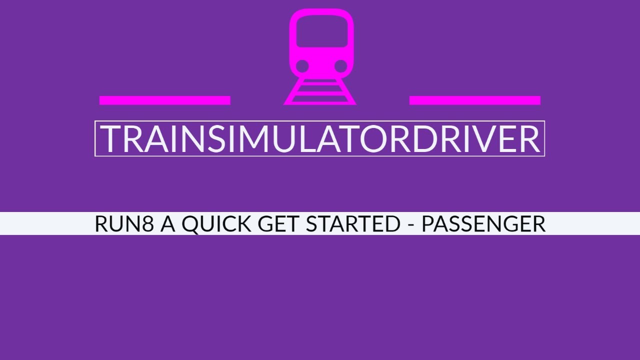 RUN8 intro tutorial getting started with passenger - YouTube