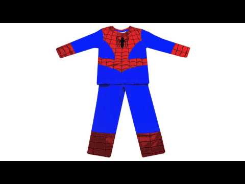 Marvel Boys Spiderman 'Suit' Pyjamas Blue And Red 2-8 Years