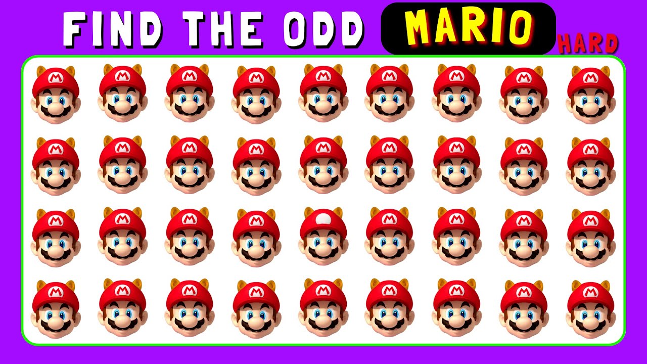 Find The ODD Mario Out - Super Mario Edition 🍄 - YouTube