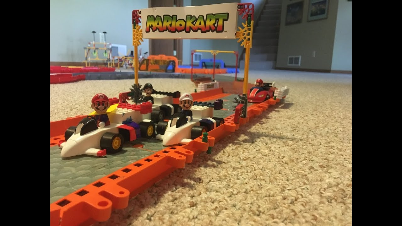'Broken Pier' 2/4 Special Cup Mario Kart K'nex (GBA Track) - YouTube