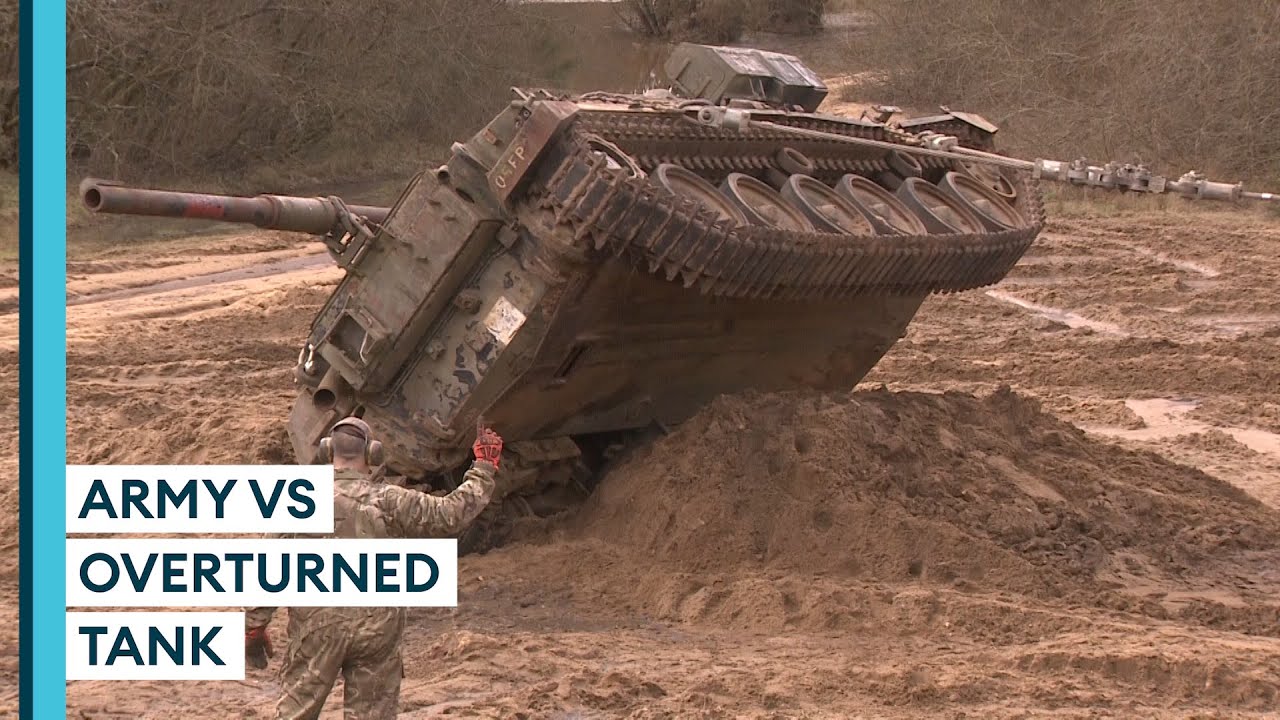 How the Army responds to an overturned tank - YouTube