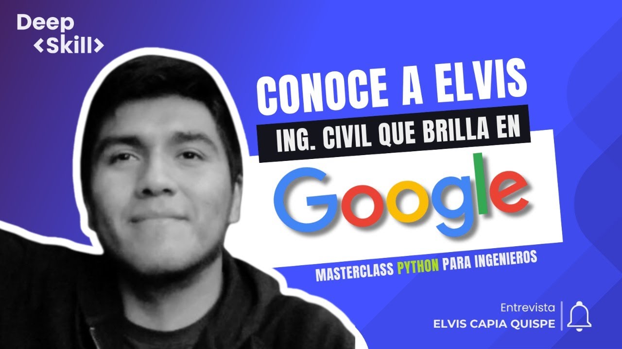 Elvis Capia, ingeniero de Google crea Masterclass Python para Ingenieros - YouTube