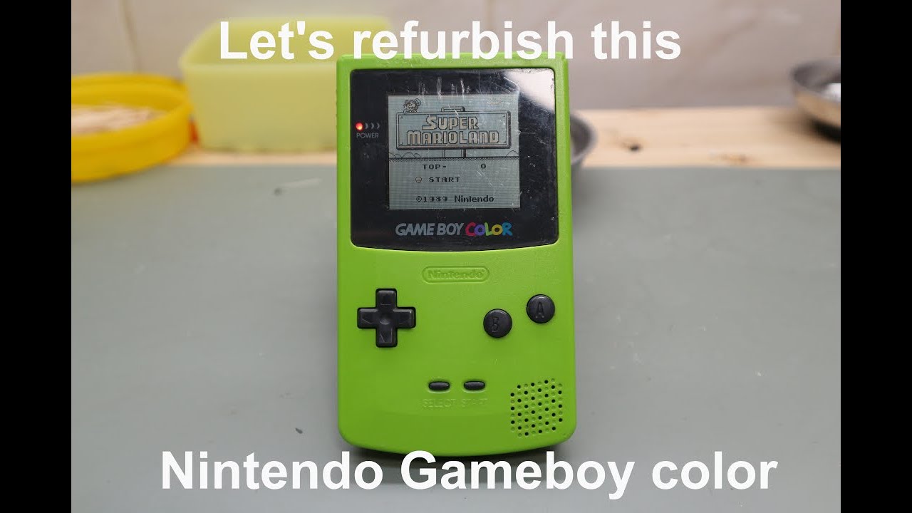 Let's refurbish this green Nintendo Gameboy Color. - YouTube