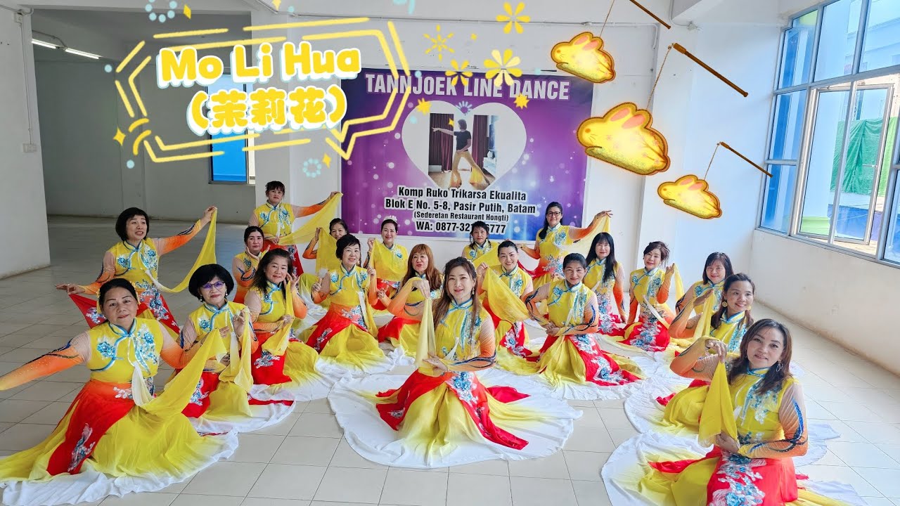 Mo Li Hua (茉莉花) Line Dance - High Improver Level - YouTube