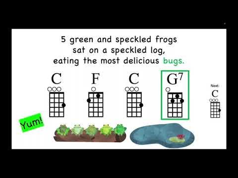 5 Green and Speckled Frogs: Ukulele Play-Along - YouTube