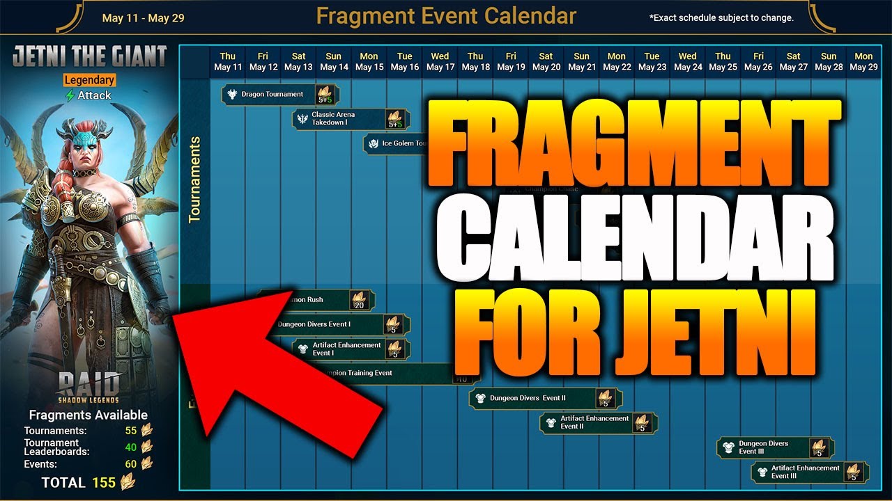 PLARIUM BUG AND FRAGMENT CALENDAR IS OUT | Raid: Shadow Legends - YouTube