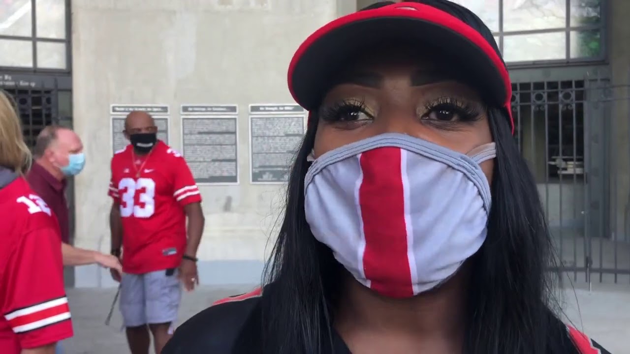 Andrea Tate speaks at Ohio Stadium rally - YouTube