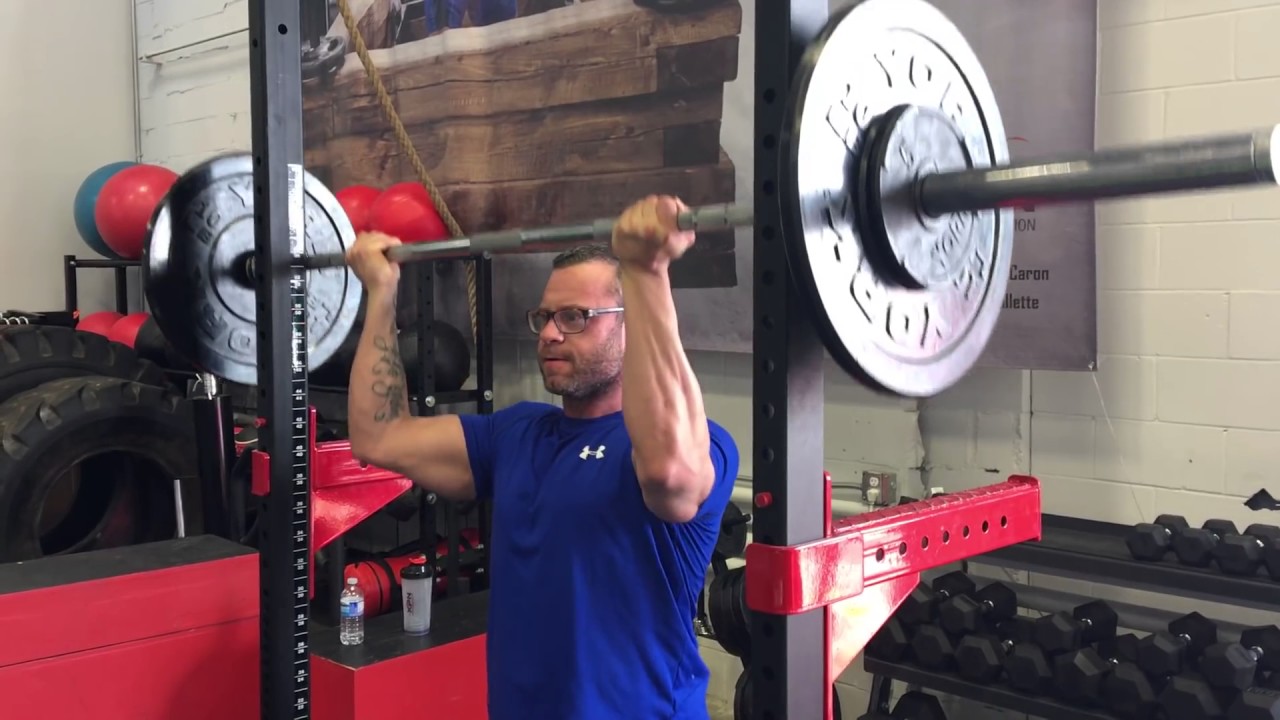Scrape The Rack Reverse Shoulder Press - YouTube