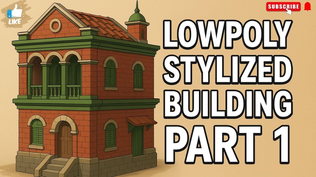 "Create STYLIZED Buildings in Blender 3.0 - Step-by-Step 3D Modeling ...