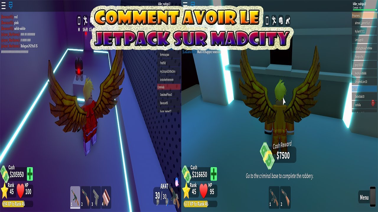 COMMENT AVOIR LE JETPACK SUR ROBLOX MAD CITY - YouTube
