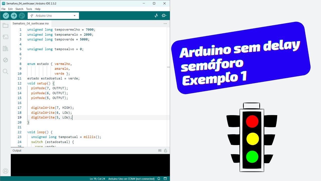 Arduino Sem Delay Semáforo Exemplo 1 Youtube
