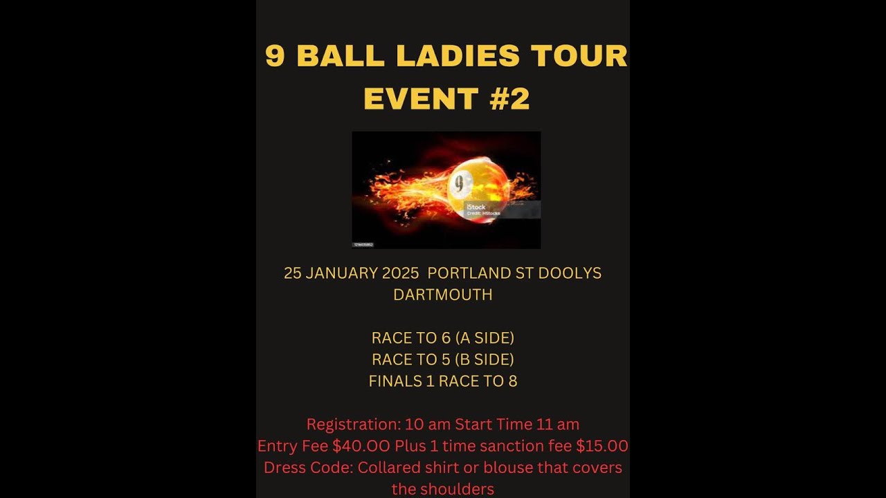 9 Ball Ladies Tour Event #2 Part 2 - YouTube